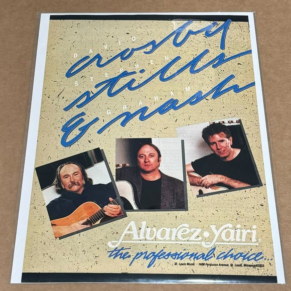Alvarez-Yairi | Art | Alvarezyairi Guitars Crosby Stills Nash 988 Print ...